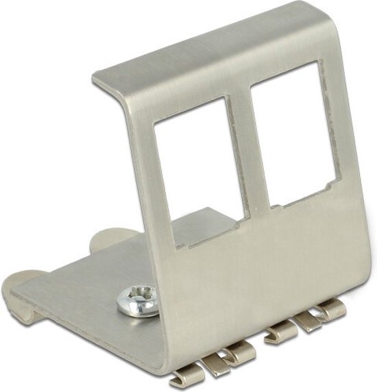 DIN-Rail frame voor 2 Keystone modules / RVS | bol