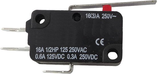 Microswitch 16A 250V - EV-163123 - Per 1 Stuk(s) | bol