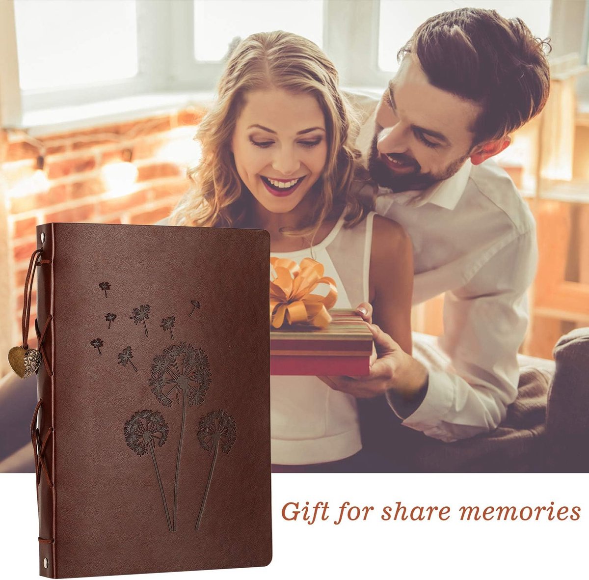 Fotoalbum Leren 28 x 21cm, Photo Album Self Adhesive, Zwarte 60 Pagina ...