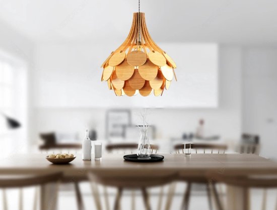 Hanglamp- Houten - Zanart - Verlichten - GL5 - 3,6mm Multiplex Hardhout ...