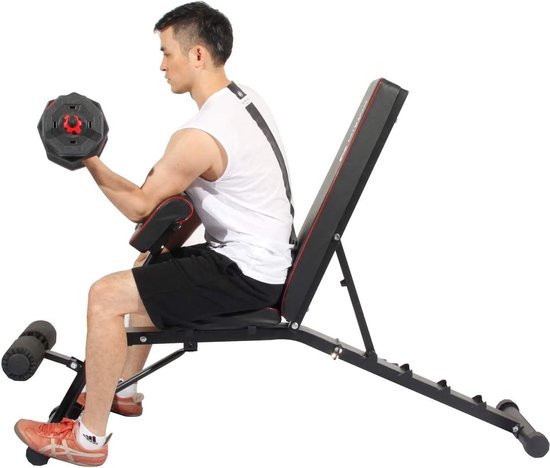 Thuis halterbank Workout Gym, Gewichtheffen Zittend Buikbank Vlakke ...