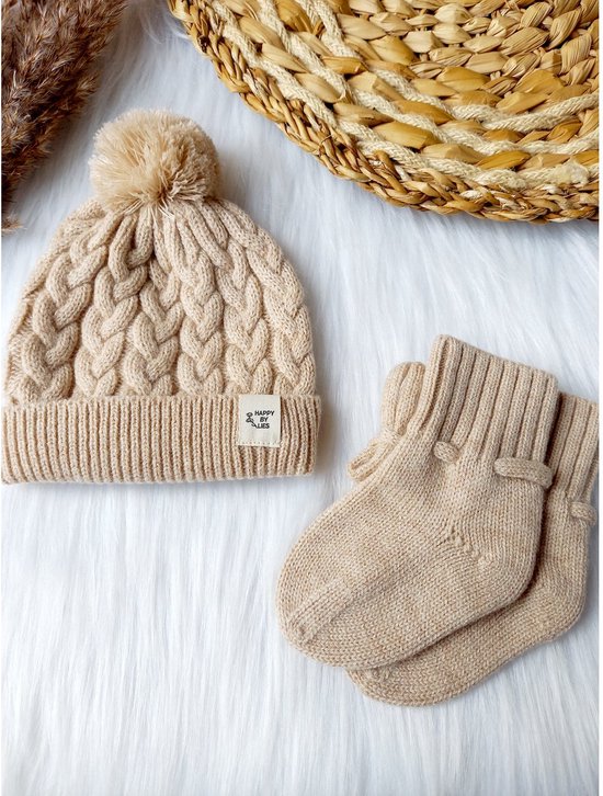 Natuurlijke Zachte Merino Wol Baby Mutsje - Perfect voor Pasgeborenen ...