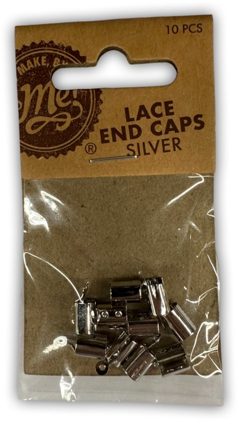 Netels - Lace End Caps - Veters - Zilver - 10 stuks - Kledingreparatie ...