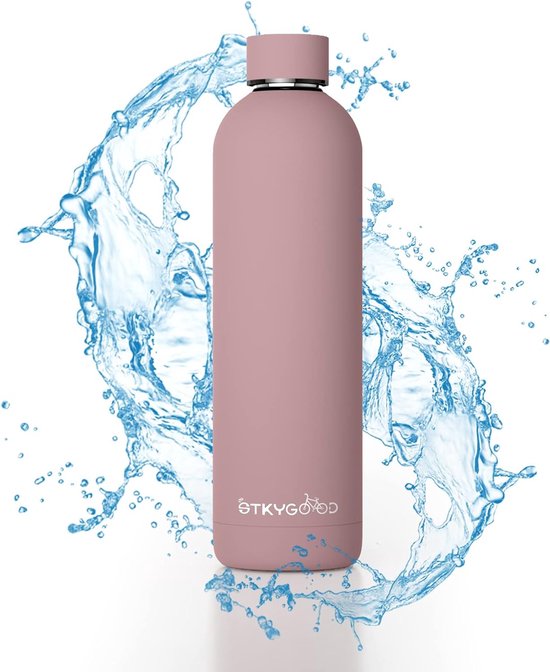 Drinkfles, roestvrij staal, 750 ml, lekvrij, BPA-vrij, thermosfles ...