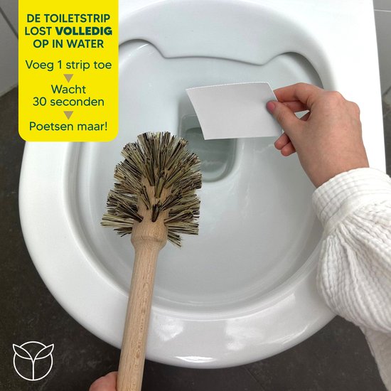 Natuurlijke WC reiniger Vellen - 120 Duurzame Toiletreiniger Strips ...