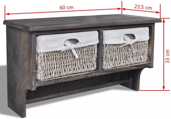 vidaXL Kapstok - Kapstokken - Gangmeubel - Gangmeubelen - Wandschap ...