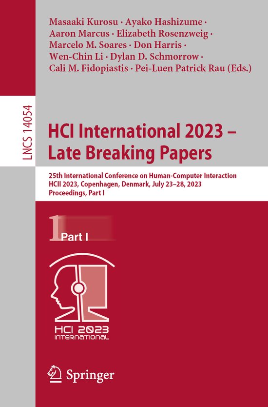 Lecture Notes in Computer Science- HCI International 2023 – Late ...