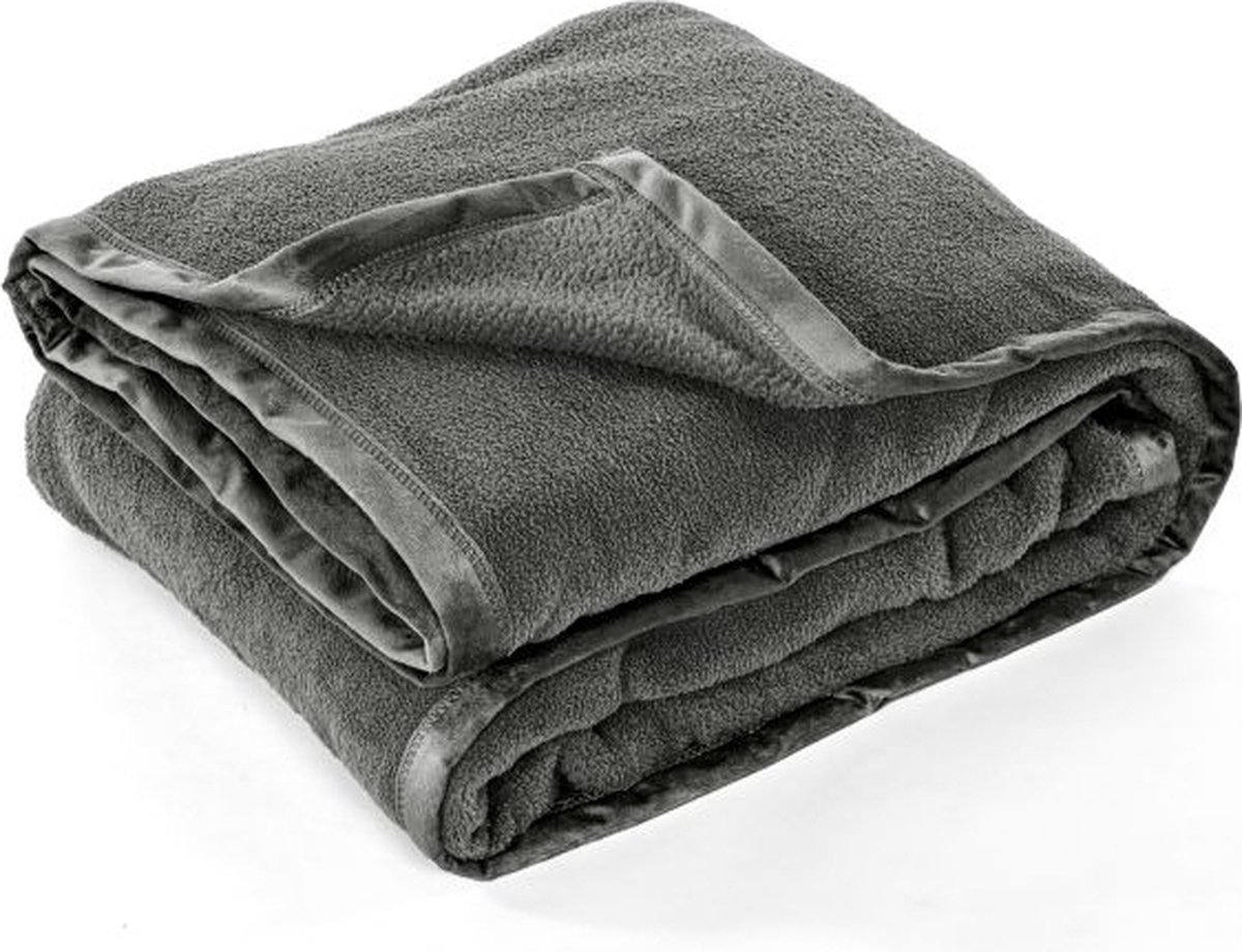 TISECO HOME STUDIO - Plaid - LAMIS - 150x200 cm - Grijs | bol