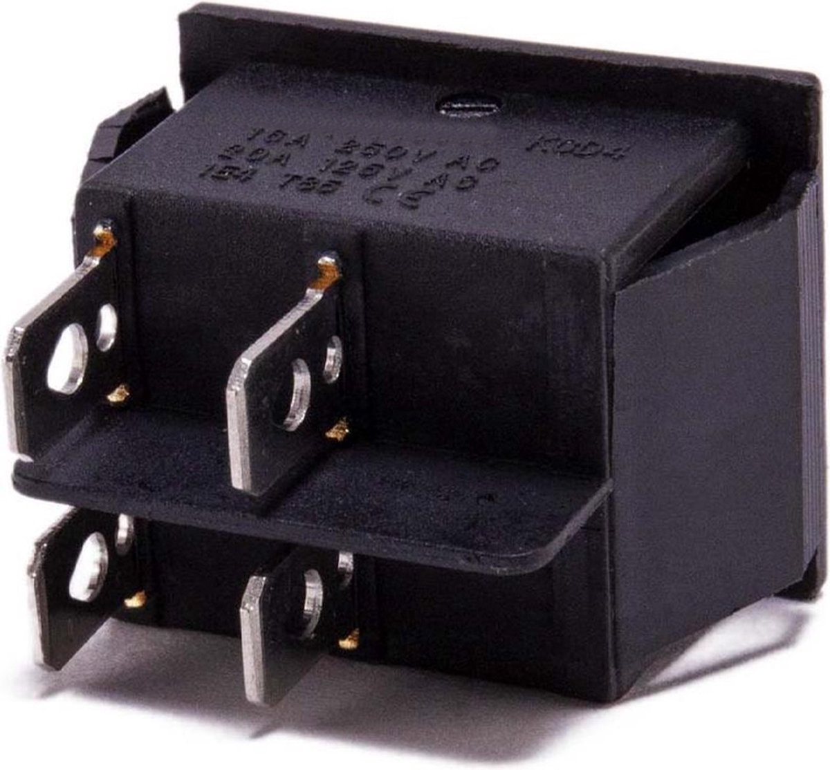 Wipschakelaar ON-OFF - 2-Polig - 30x22mm - 250V - Max. 16A - KCD4-202 ...
