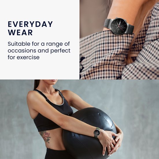 kwmobile nylon bandje voor smartwatch - geschikt voor Huawei Band 7 - 15 - 18,5 cm -... | bol