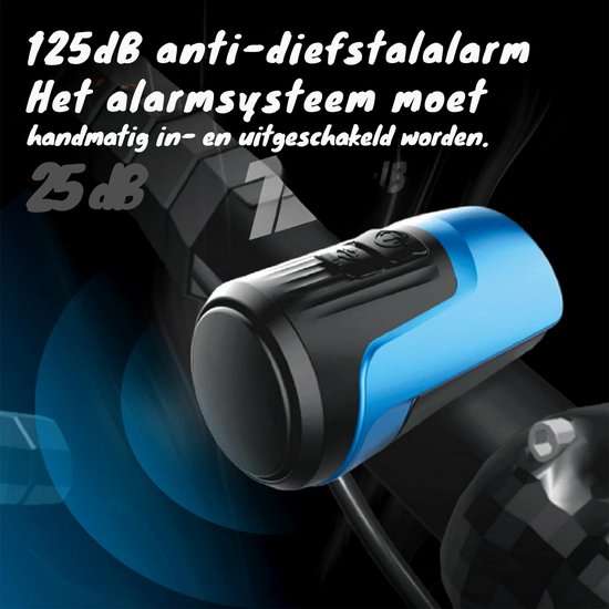 Fiets Toeter - Elektrische Fietsbel - Elektrische Bel - Zwart, Blauw | bol