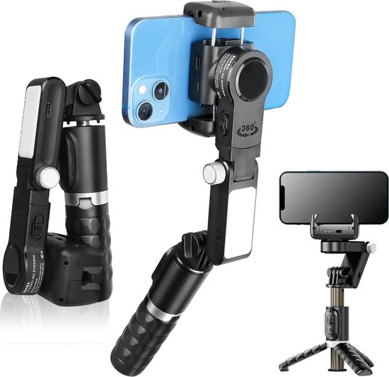Smartphone Gimbal Stabilizer met Bluetooth - Draagbare Anti-Shaking ...