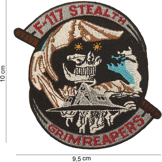 Embleem stof F-117 stealth grim reapers | bol