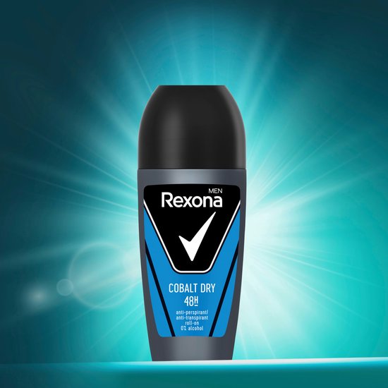 Rexona Men Cobalt Dry Deodorant Man - Roll On - 6 x 50ml - Deo Heren | bol