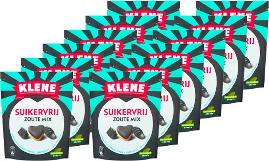 Klene | Zoute Mix | Suikervrij | 12 stuks | 12 x 175g | bol