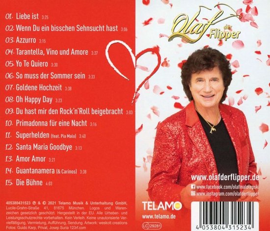 Olaf Der Flipper - Liebe Ist (CD), Onbekend | Muziek | bol