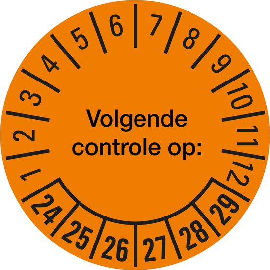 Volgende controle op sticker 24-29 op vel 20 mm - 36 per kaart | bol