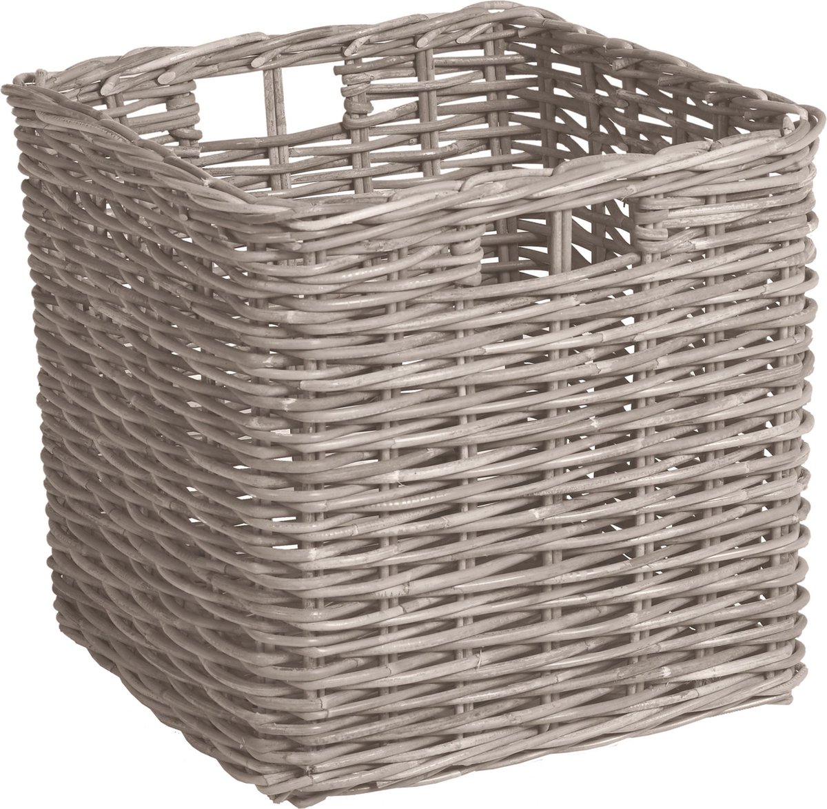 Practo Home - Houtmand in wilg - Vierkant - Riet - Rotan - L50xBr50xH57 ...
