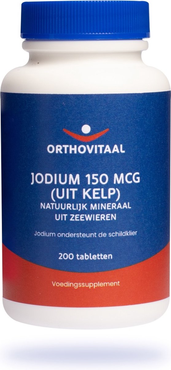 Orthovitaal - Jodium 150 mcg (uit Kelp) - 200 tabletten - Natuurlijk ...