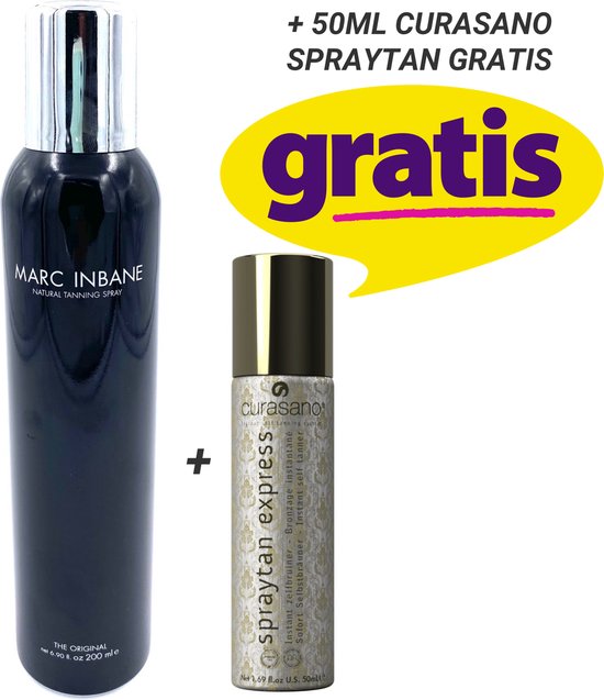 Marc Inbane Natural Tanning Spray, 175ml +50ml Curasano Tanning Spray | bol