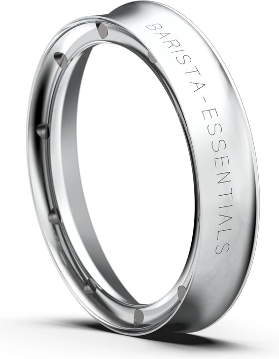 Doseerring - 58.5mm, Zilver – Dosing Funnel – Doseerring Koffie - E61 - ECM - Gaggia -... | bol