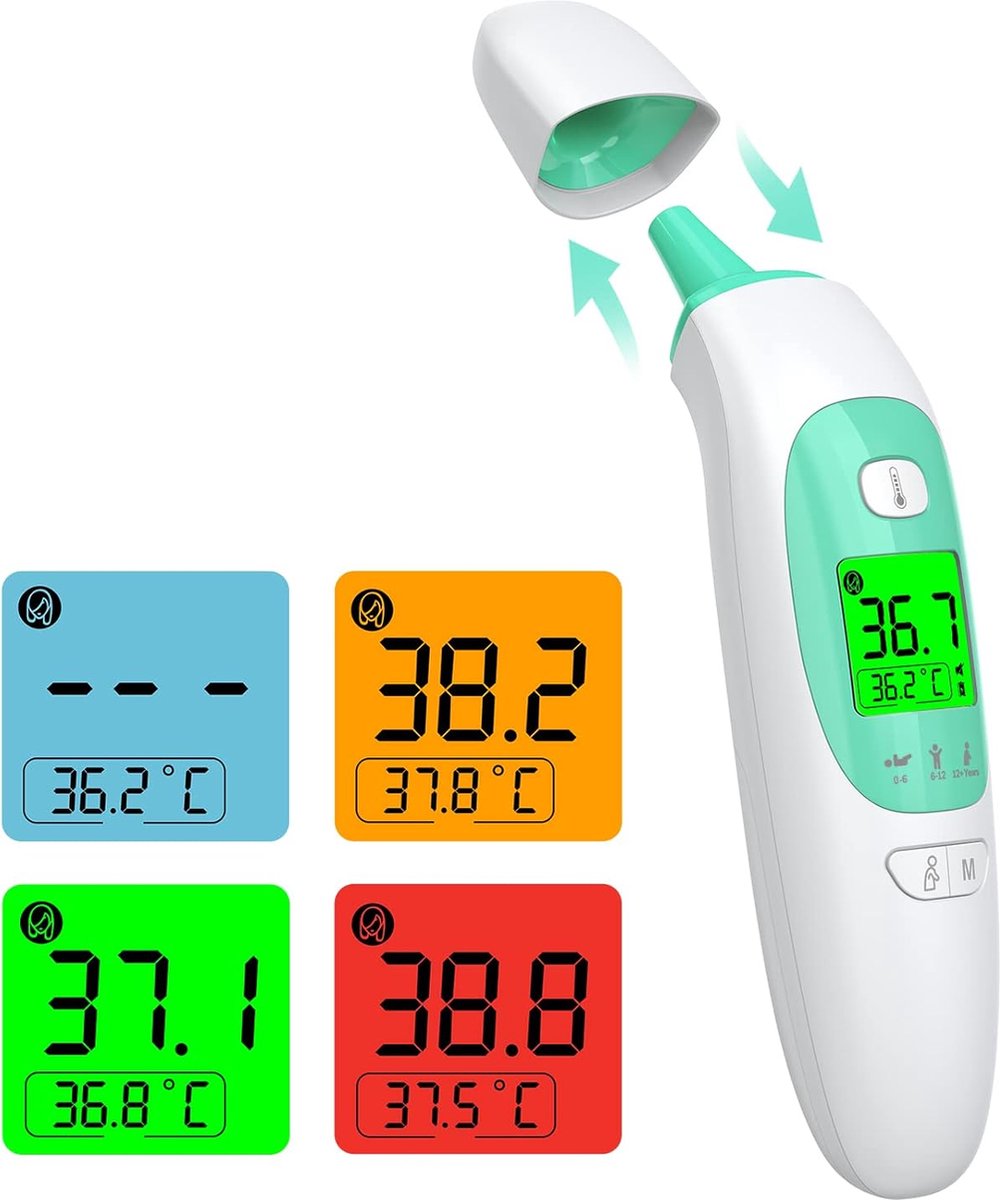 Digitale Voorhoofdthermometer - Infrarood - Non-Contact Temperatuurmeting - Snel en... | bol