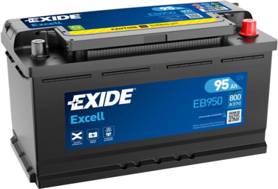 Exide Technologies EB950 Excell 12V 95Ah Zuur | bol