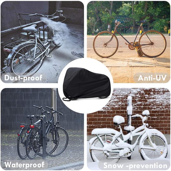 Fietsgarage, fietsafdekking, waterdicht, 210T nylonweefsel ...