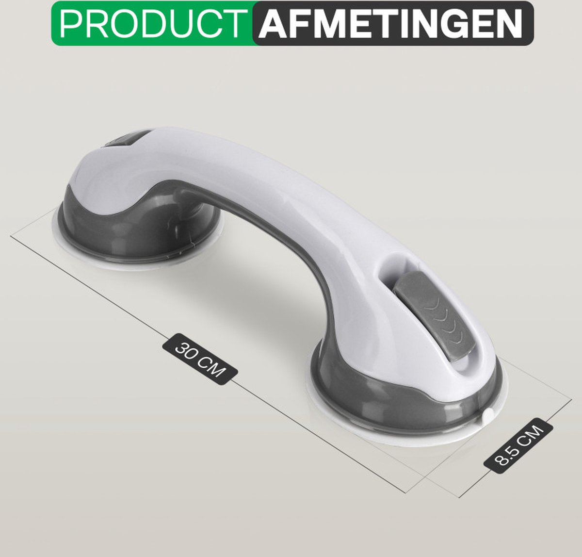 Antislip Zuignap Handgreep Badkamer tot wel 130KG - Douchehandvat ...