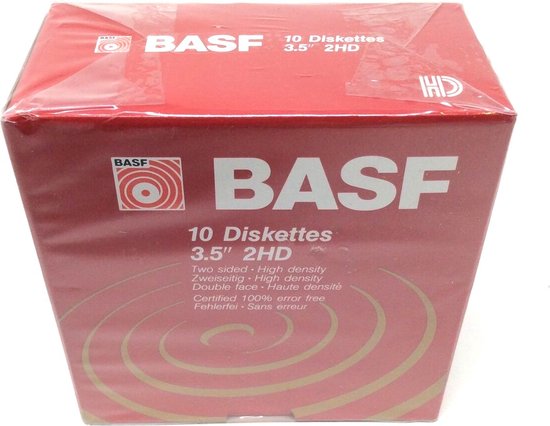 BASF 2HD High Density 3.5" Diskettes 10 pack | bol