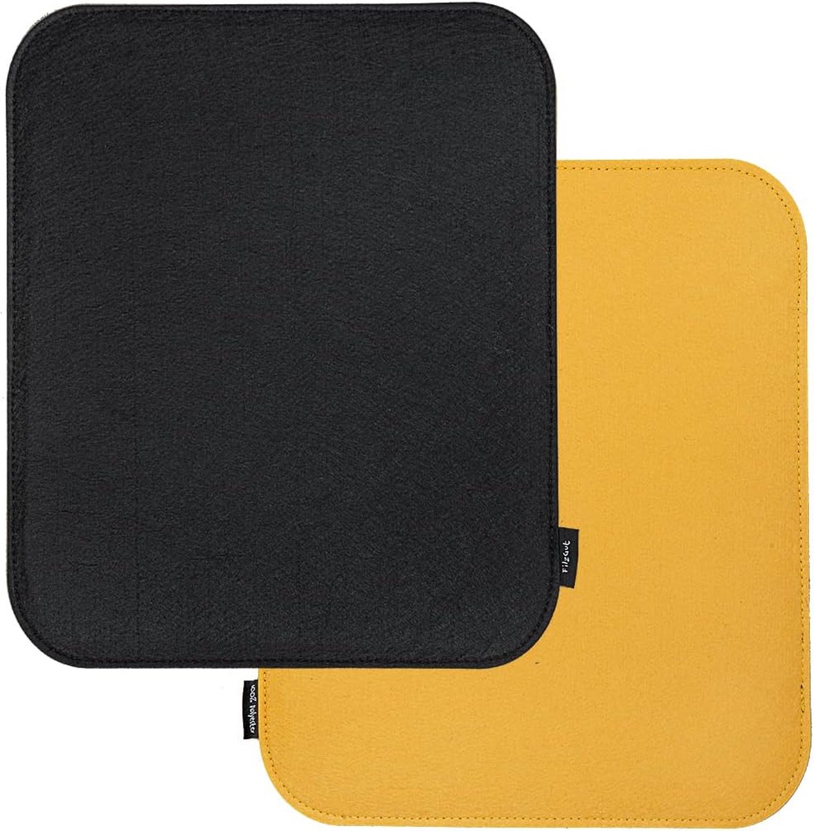 Set van 2 zitkussens - vilt, zitkussen, omkeerbaar kussen, hoekbank ...