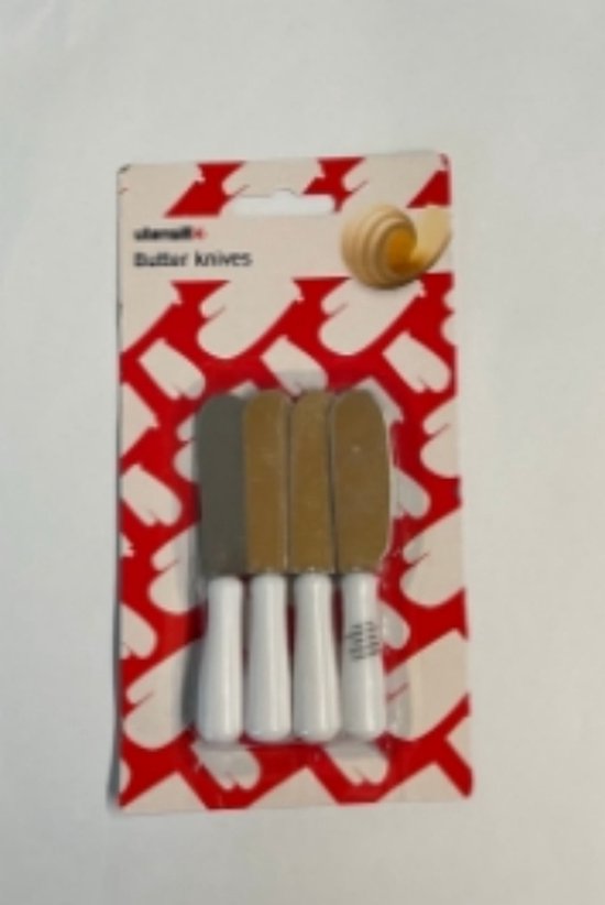 Botermes - 4 stuks - boter - Mes - Boter Messen set - 10 cm - mesjes ...