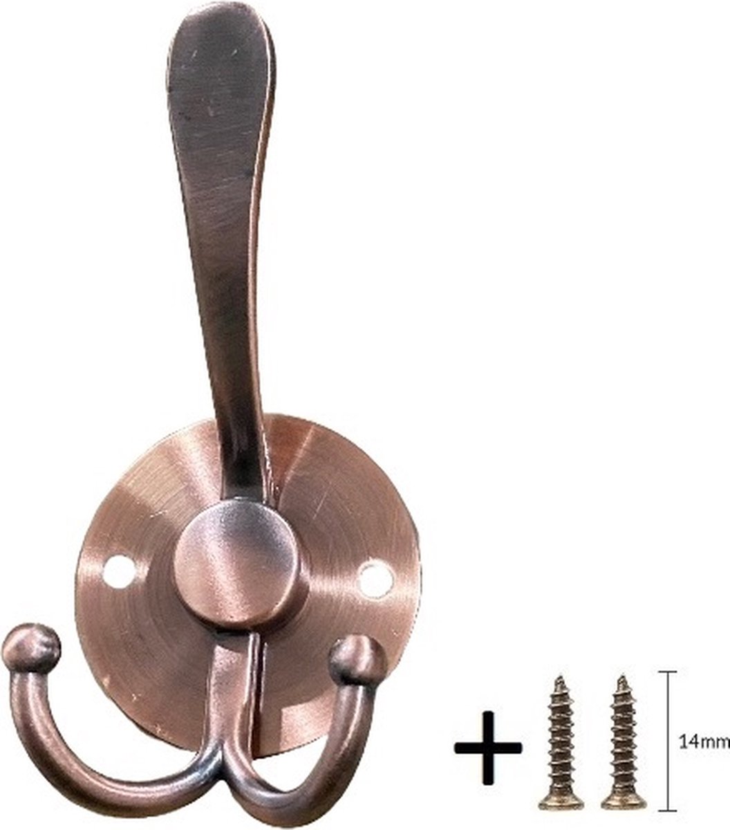 Hoexs - Kapstokhaak Brons inclusief schroefjes | Ophanghaken ...