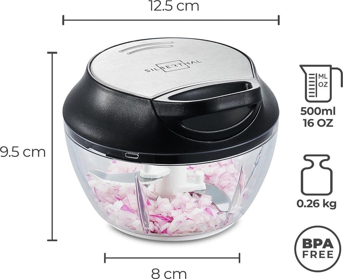 Uiensnijder - Multisnijder met katrol voor ui, kruiden, noten, room ...