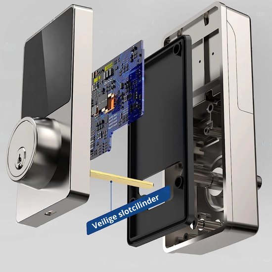 Smartlock - Slim Deurslot Met Touchscreen - Elektrisch Deurslot Met ...