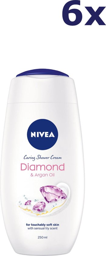 NIVEA Diamond Touch Douchecrème 250ml 5+1 gratis | bol