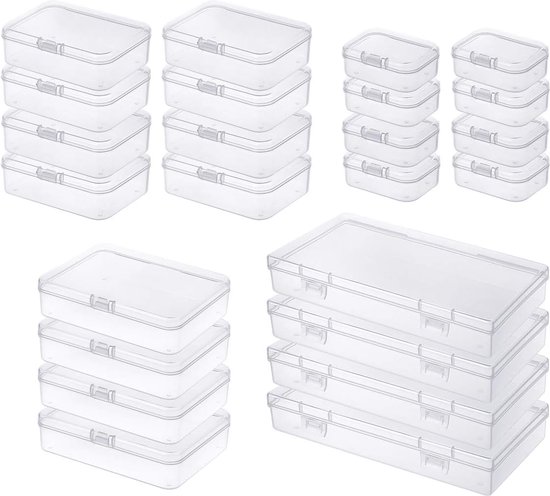 Set van 24 lege opbergdozen in diverse formaten voor handige mini ...