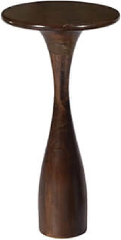 Bijzettafel - Elegante walnoot bijzettafel - Ronde tafel - hout - by ...