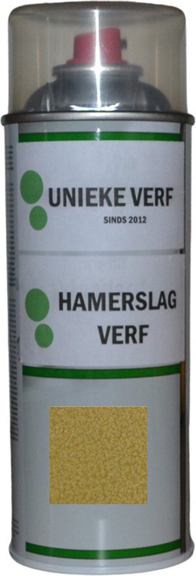 Hamerslag verf spuitbus kerriegeel | bol