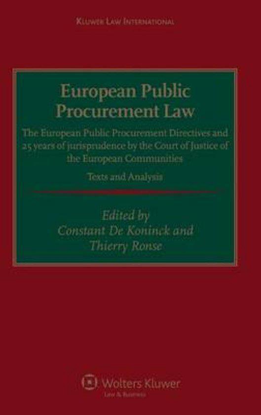 European Public Procurement, Constant De Koninck | 9789041125767 | Boeken | bol