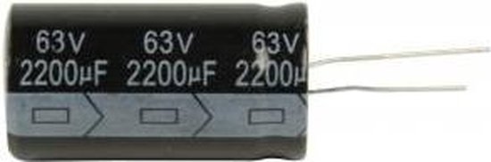 Electrolytic Capacitor 2200 uF 63 VDC | bol.com