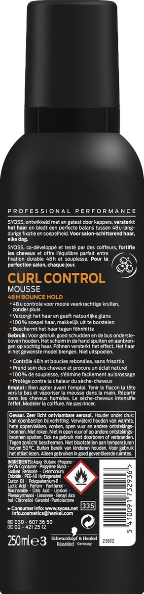 Syoss Curl Control Mousse 6 x 250ml | bol.com