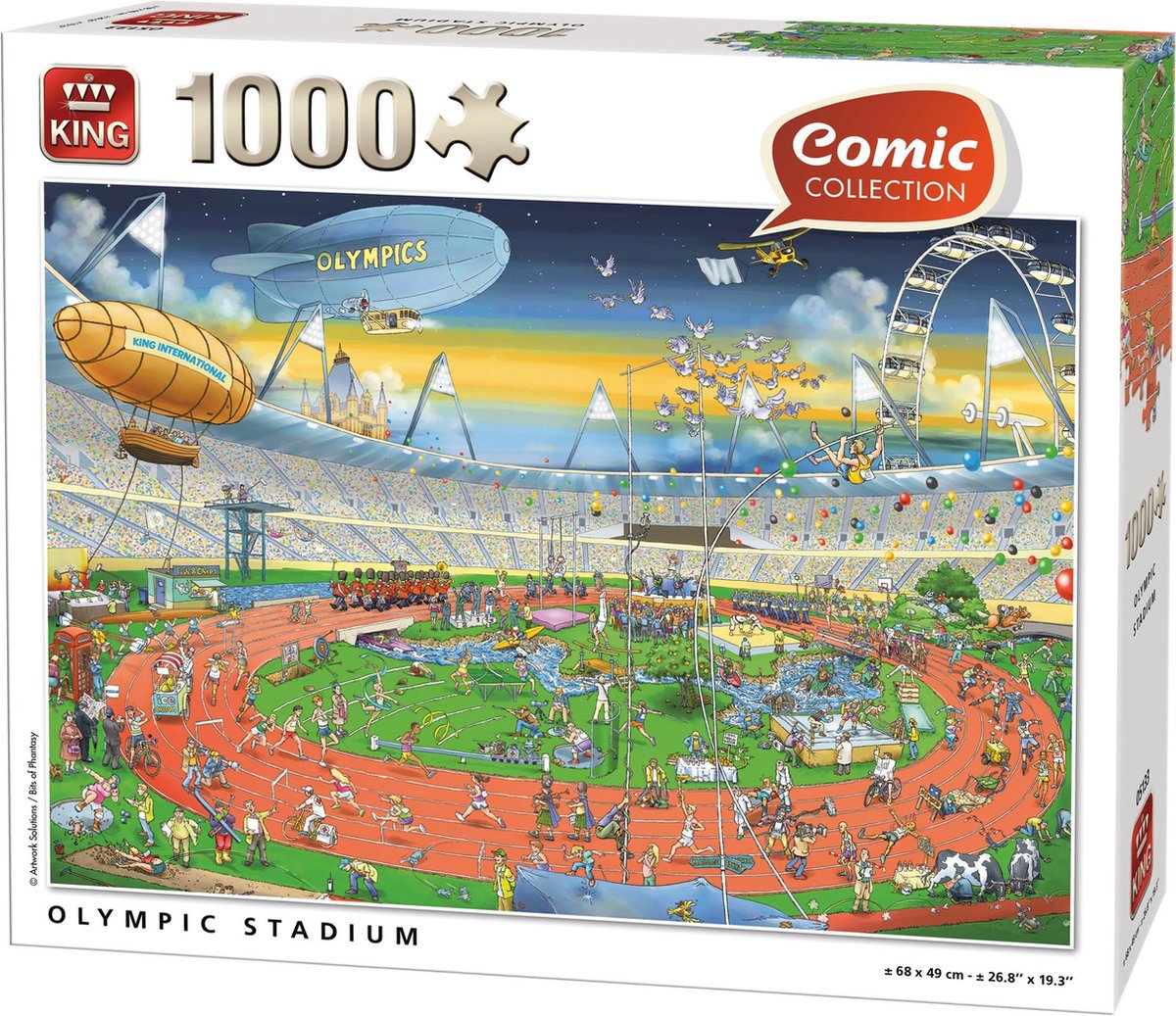 Comic Puzzel King - Olympische Spelen - 1000 Stukjes - Legpuzzel | bol.com