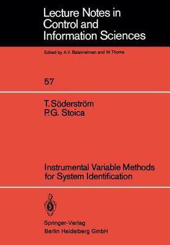 Instrumental Variable Methods For System Identification 9783540128144 T