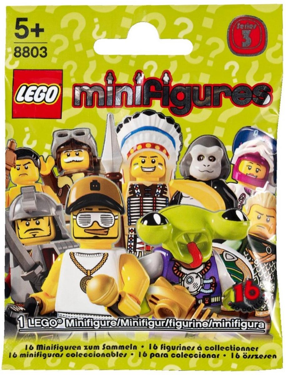 Minifigures Serie 3 Omdoos - 8803 | bol.com