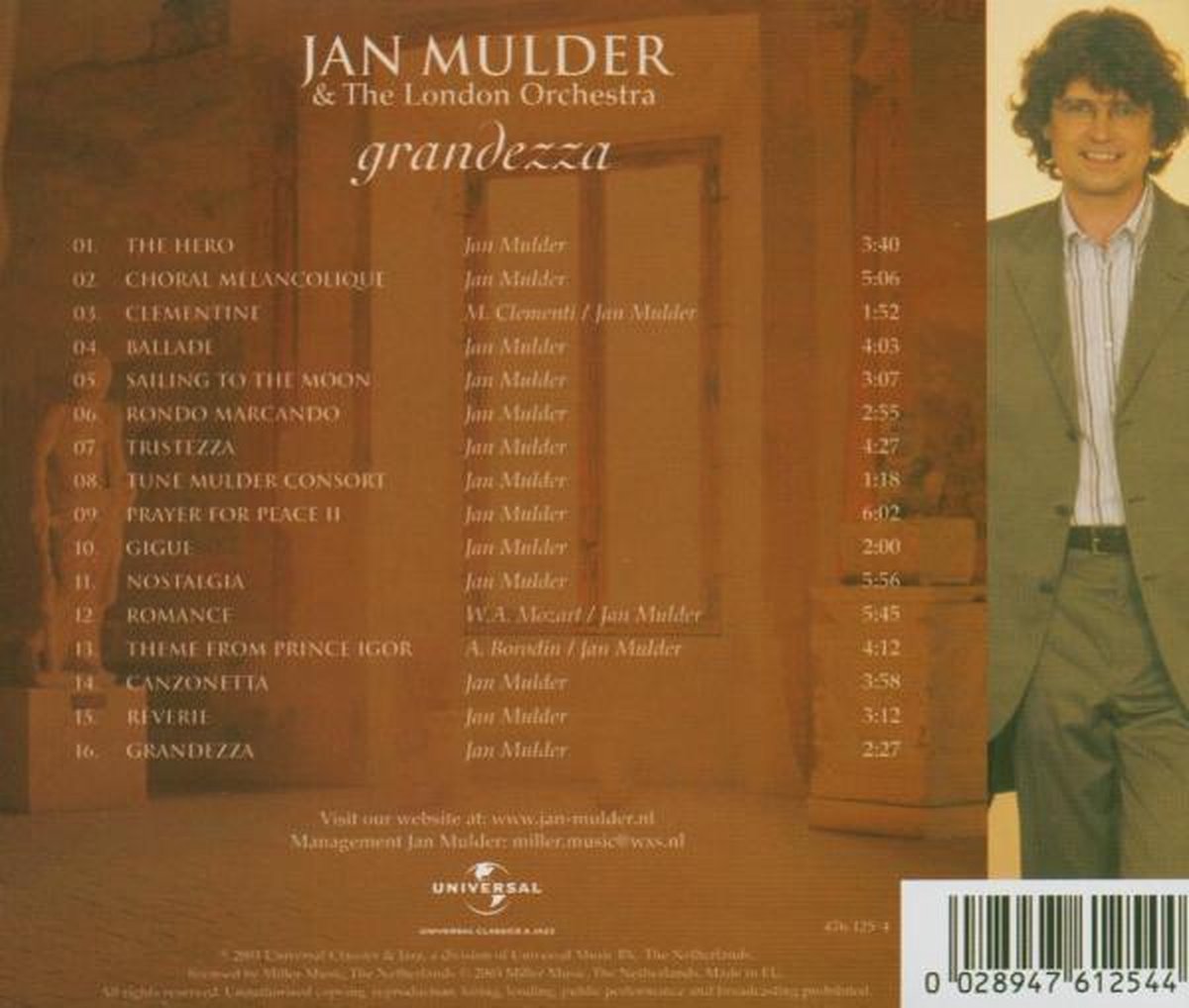 Grandezza, Jan Mulder | CD (album) | Muziek | bol