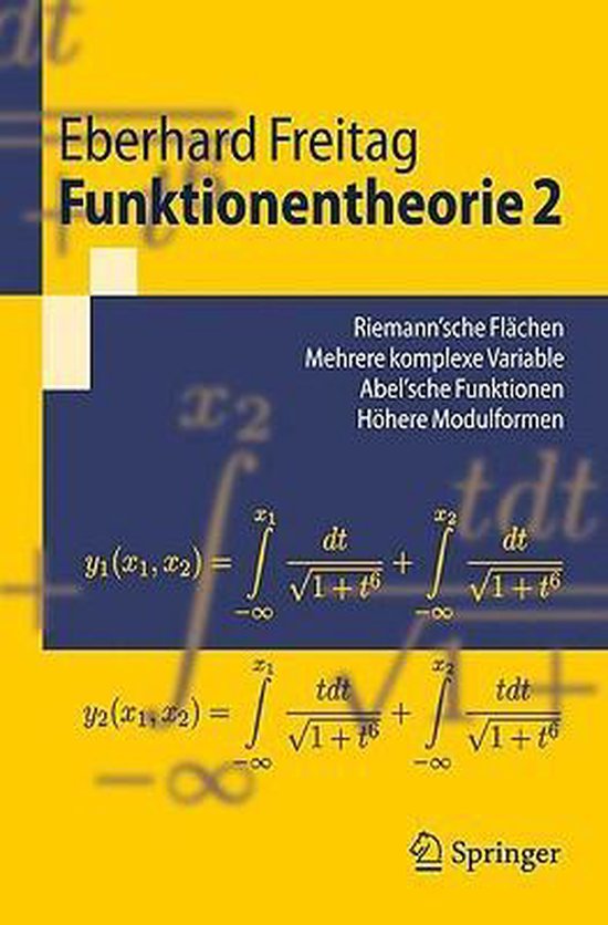 Funktionentheorie 2 | 9783540878964 | Eberhard Freitag | Boeken | bol