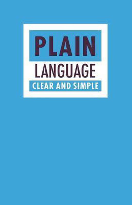 Plain Language: Clear and Simple, Minister Of Supply And Services ...