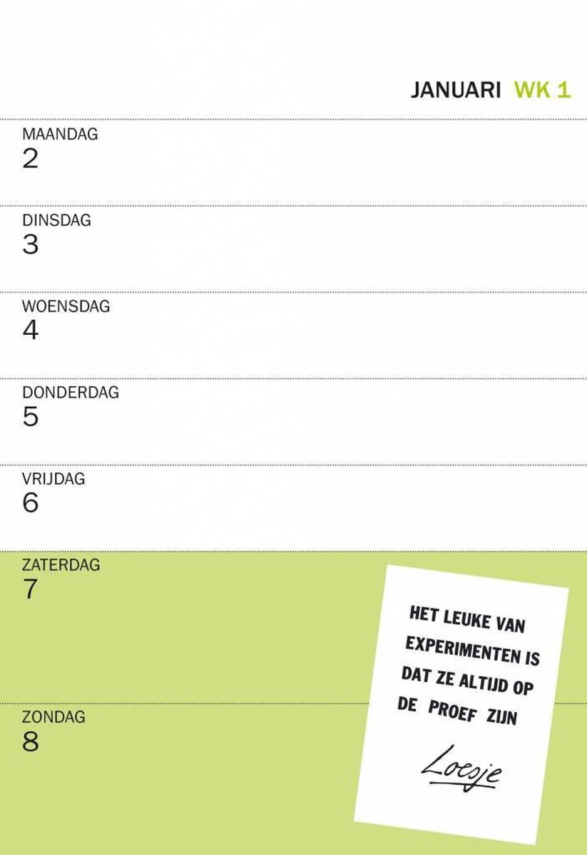 Loesje weekkalender 2017 | bol.com