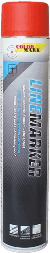 Colormark Linemarker markeerverf, rood 750 ml | bol.com